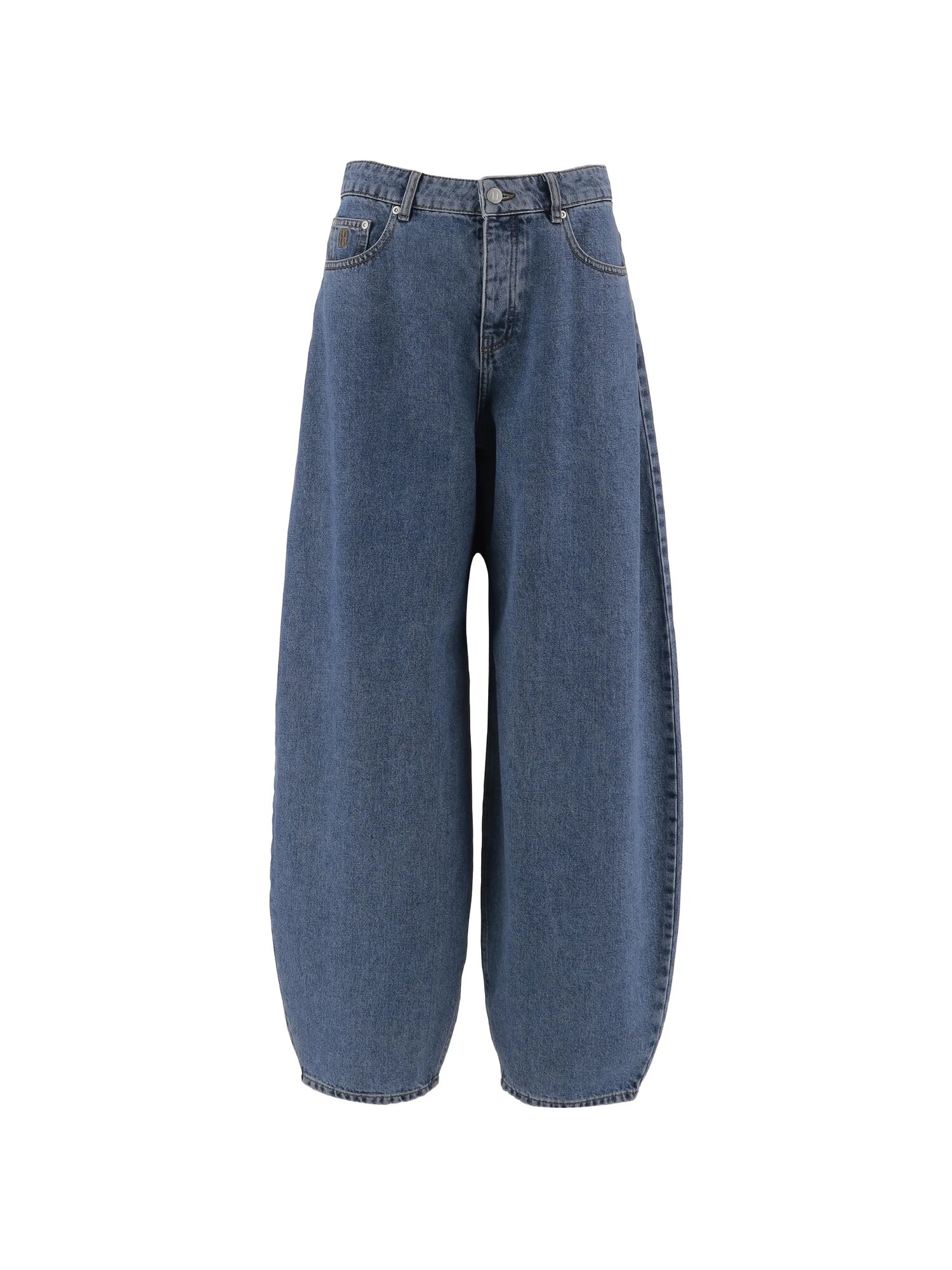 Джинсы Button wide-leg jeans 