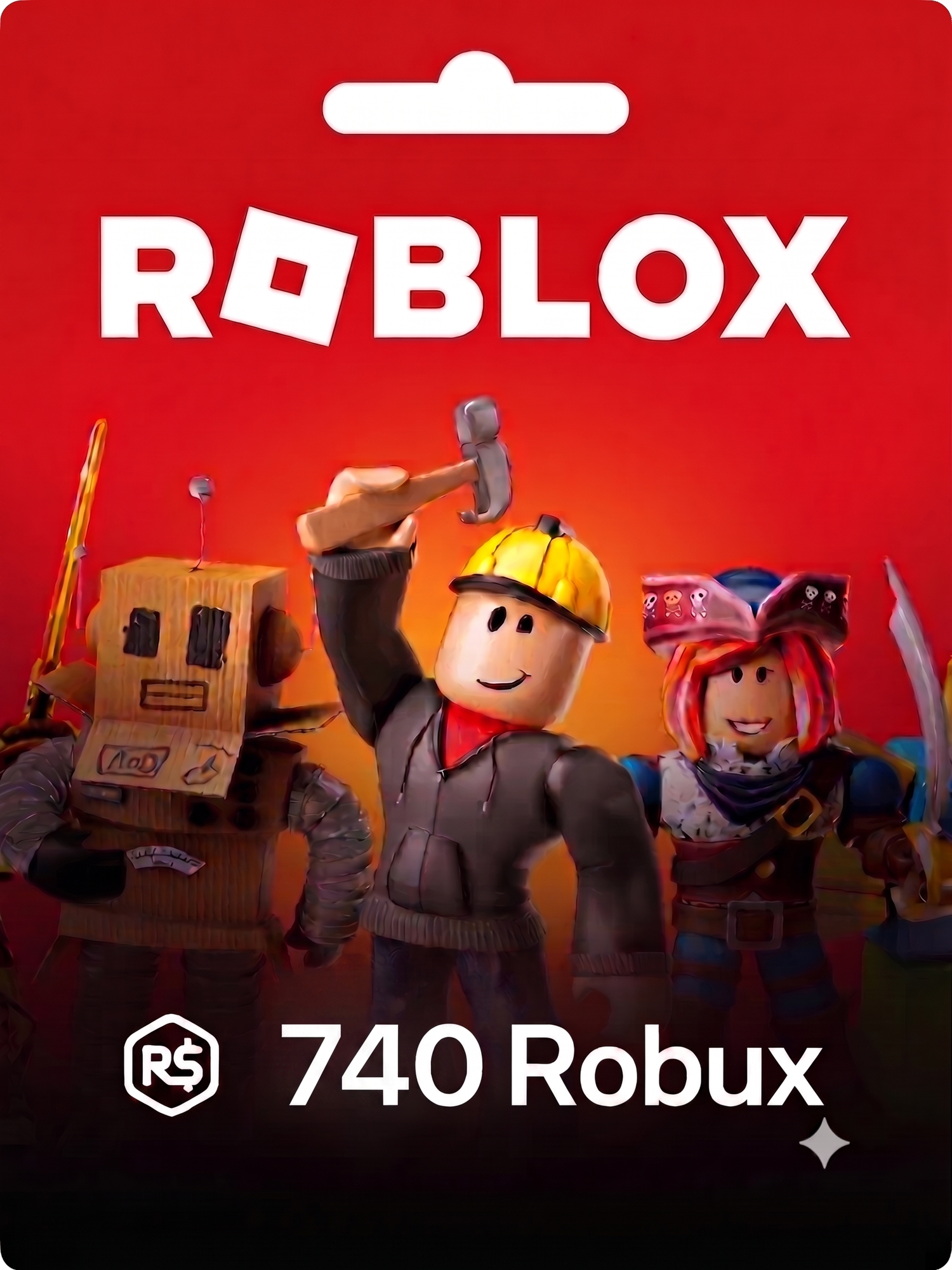 Пополнение счета Roblox на 740 Robux