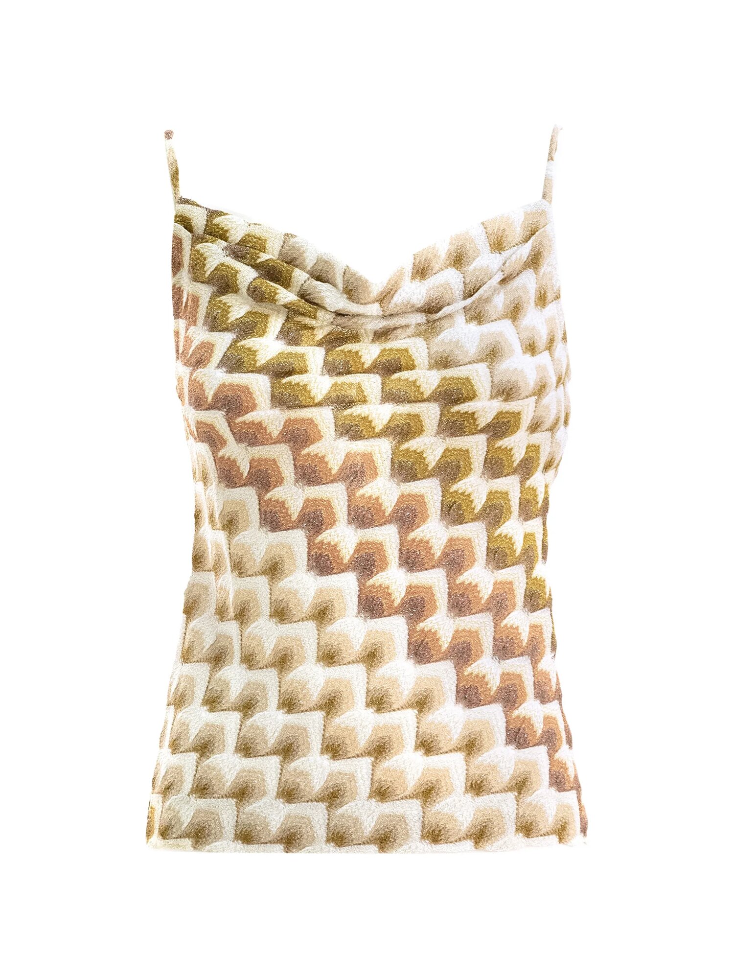 Топ Lace motif top with draped neckline
