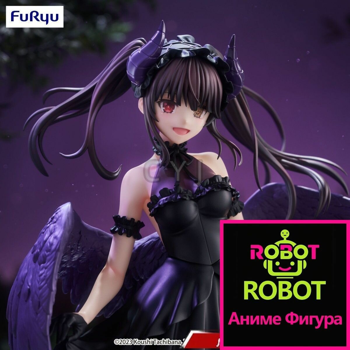 FuRyu Аниме Фигура/DATE A BULLET BiCute Dark Figure Kurumi Tokisaki/