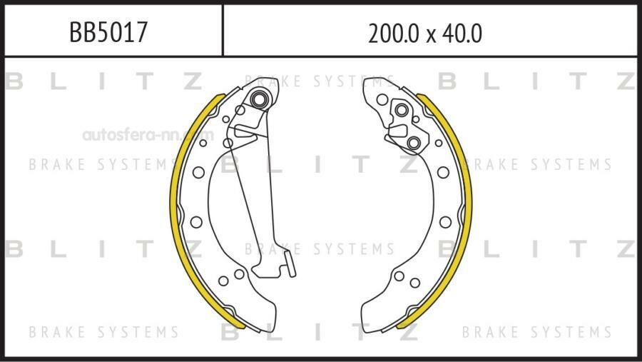 BLITZ BB5017 Колодки тормозные дисковые