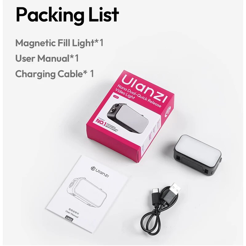 Ulanzi LM25 светильник для DJI Nano / Action 6