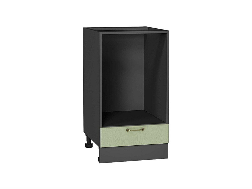 VVT Шкаф нижний под духовку Ницца Graphite, Дуб оливковый, 450 В*Ш*Г 816*450*474, фасад МДФ Дуб оливковый, корпус Graphite Дуб оливковый