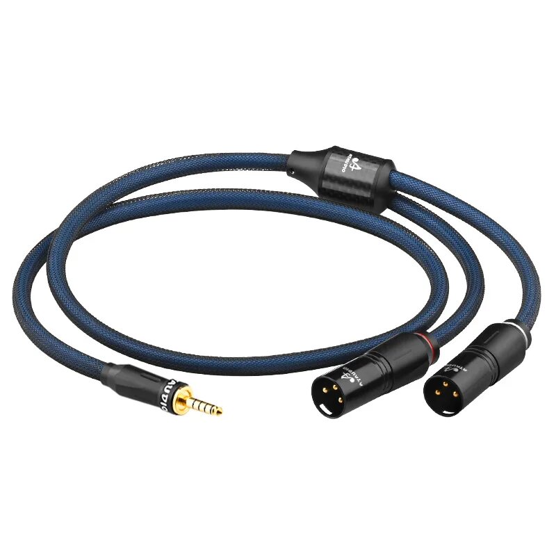 Балансный аудиокабель 4.4 мм / 2.5 мм на 2XLR Черный, 4.4 to 2XLR Male, 1 м