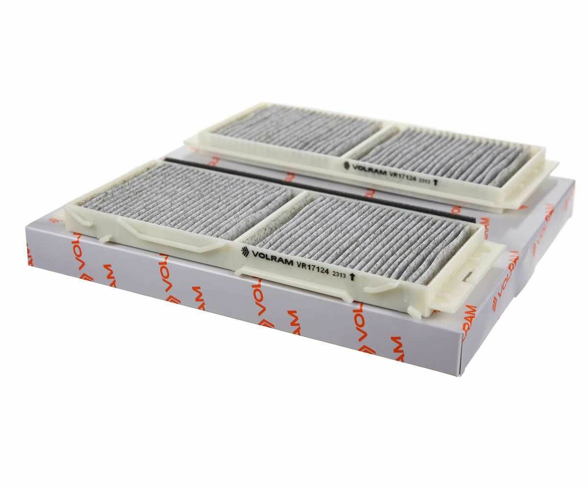 Фильтр салонный угольный VOLRAM VR17124 для Mazda 3 (BL)(комплект 2 шт.)