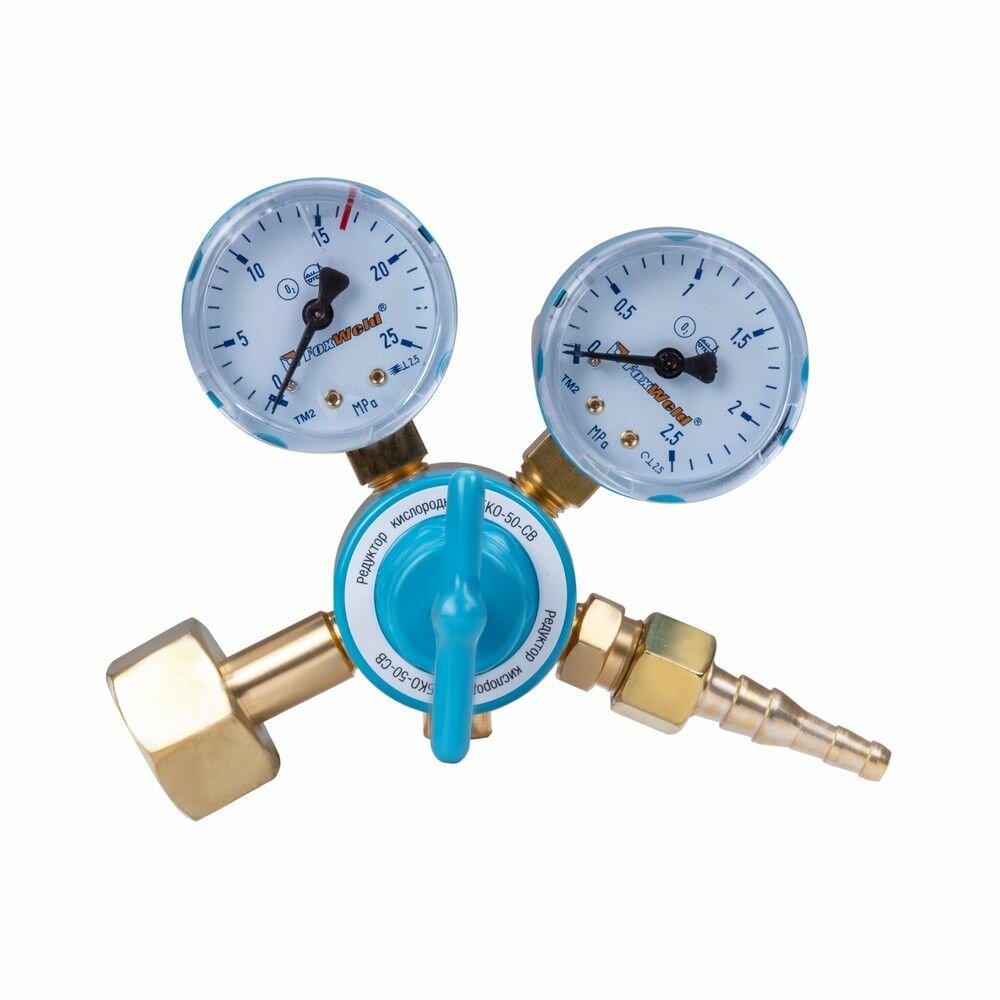 Редуктор кислородный БКО-50-СВ на 2 манометра; надёжный контроль подачи газа для сварки
