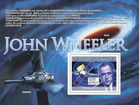 Почтовые марки Гвинея 2008г. "Джон Уилер, 1911-2008" Космос, Ученые MNH