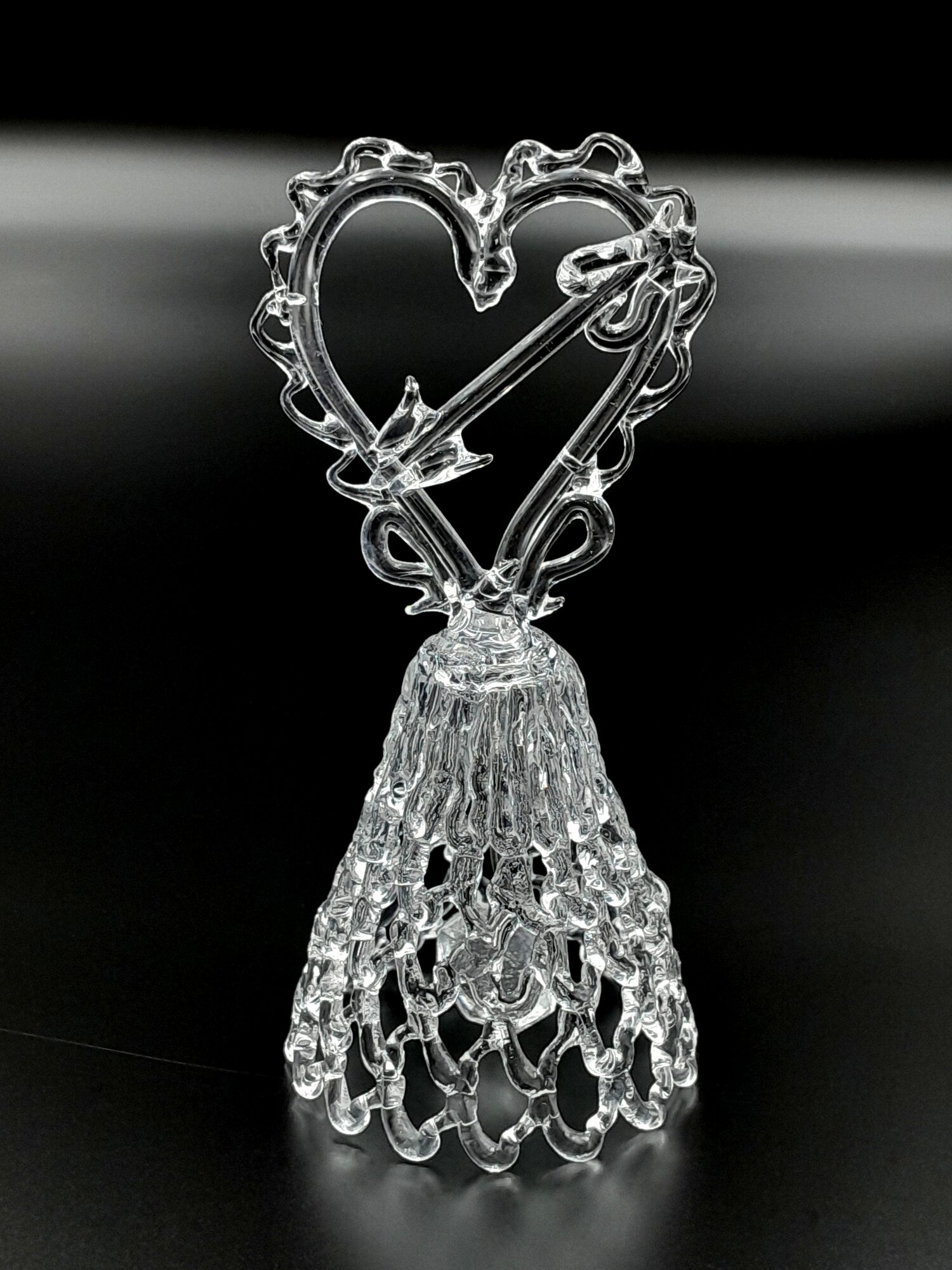 Колокольчик Хрустальный "Сердце"