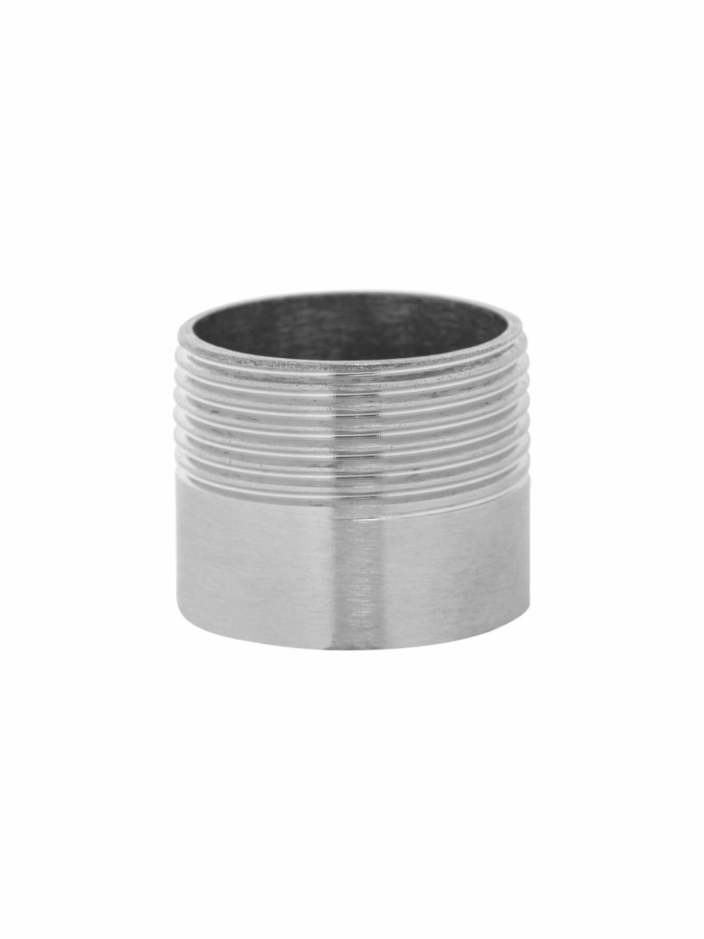 Ниппель приварной с сантехнической резьбой 1 1/4 дюйма нержавейка