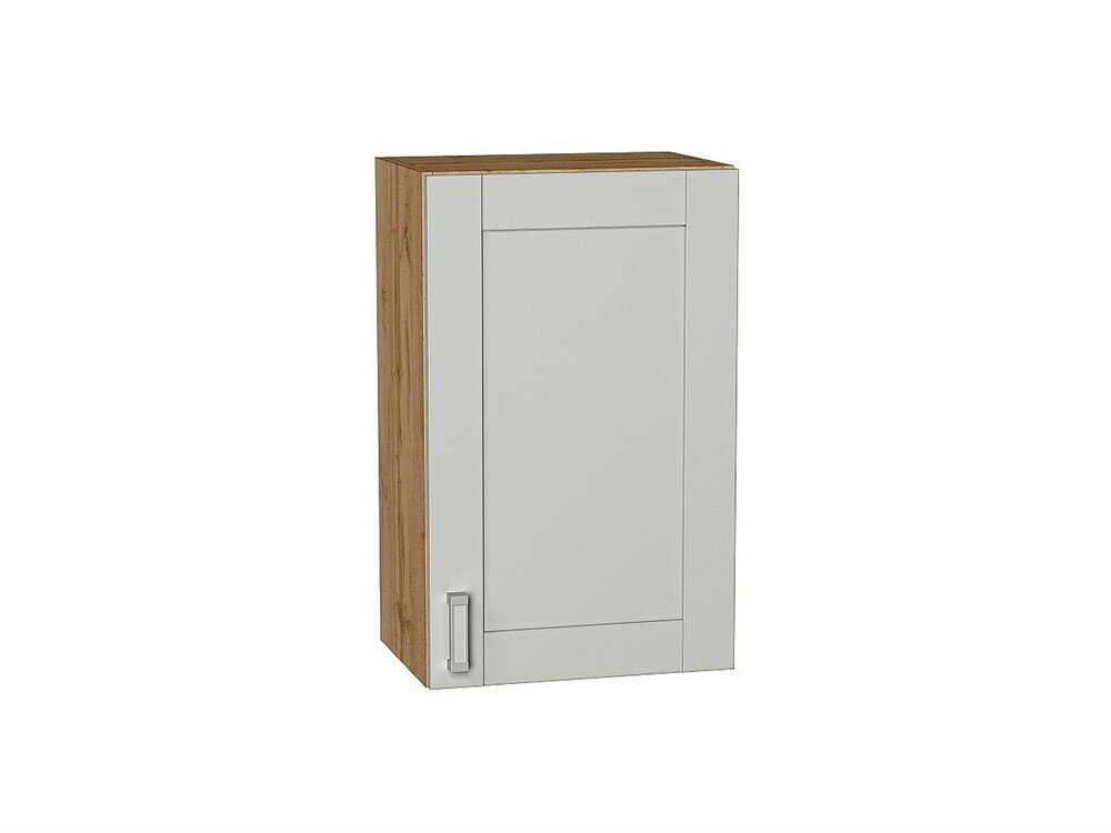 VVT Шкаф верхний с 1-ой дверцей Лофт Дуб Вотан, Grey Silk, 720, 450 В*Ш*Г 716*450*320, фасад МДФ Grey Silk, корпус Дуб Вотан Grey Silk