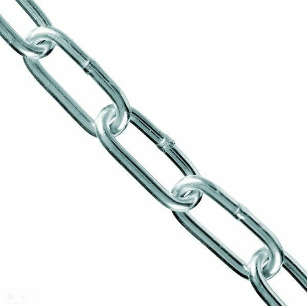 Цепь стальн 6мм длиннозвенная DIN763
