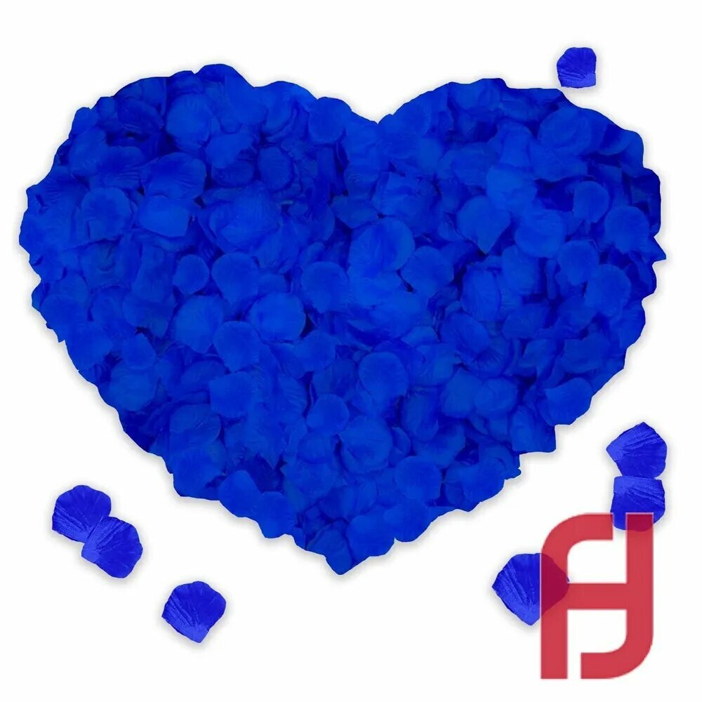 Искусственные лепестки роз - Темно-синий 1000 штук для свадьбы и фотосессии