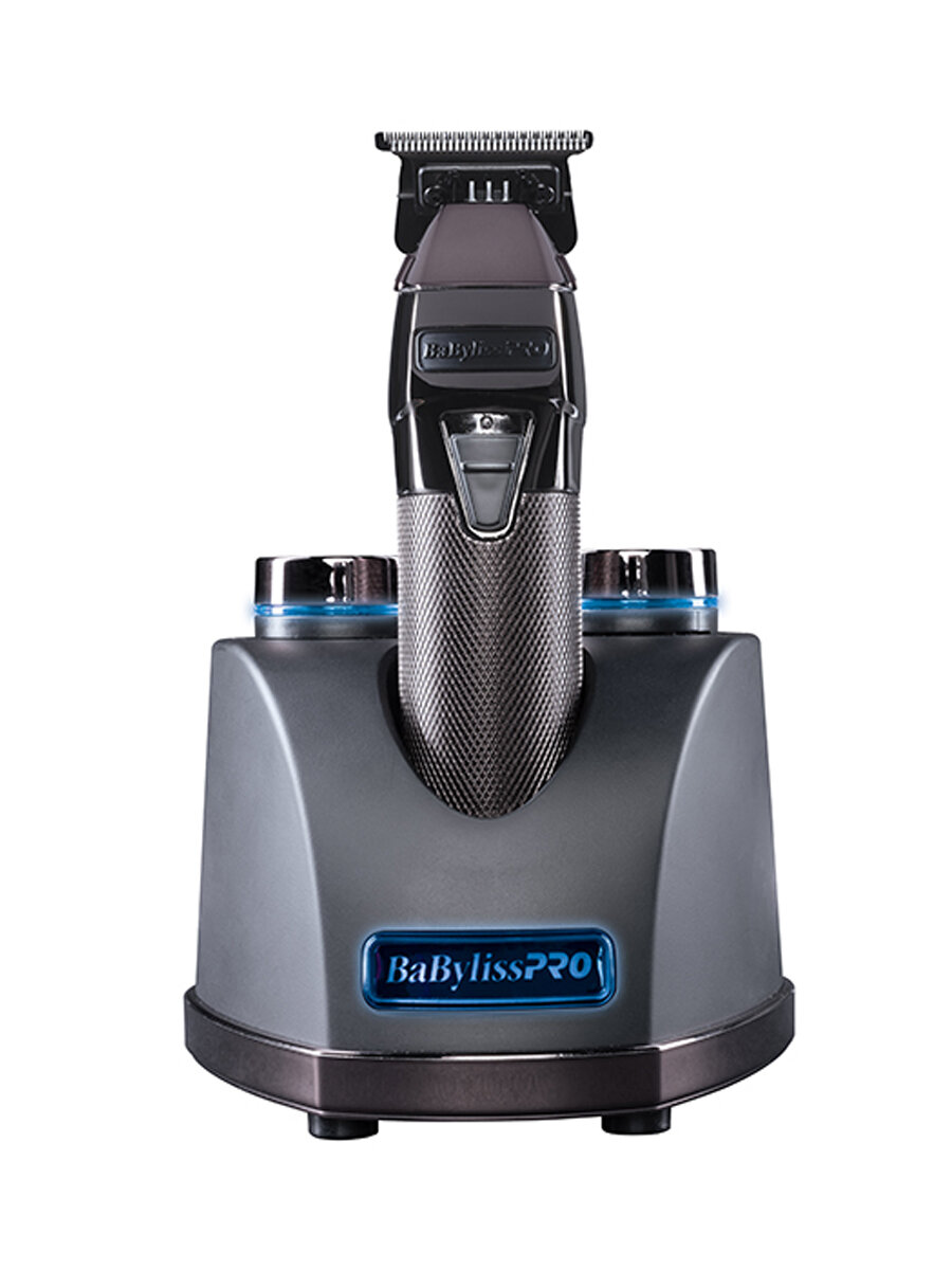 Профессиональный триммер BaByliss PRO FX797E SNAPFX черный, для бороды и окантовки со съемными аккумуляторами, беспроводная машинка с цифровым мотором и DLC ножом