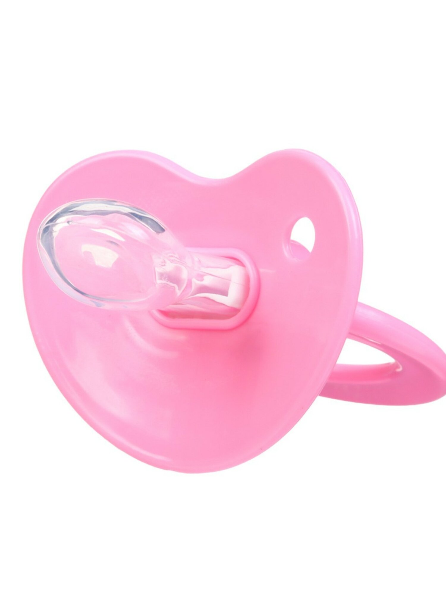 Соска-пустышка Крошка я, ортодонтическая, с колпачком, цвет: розовый, 0+