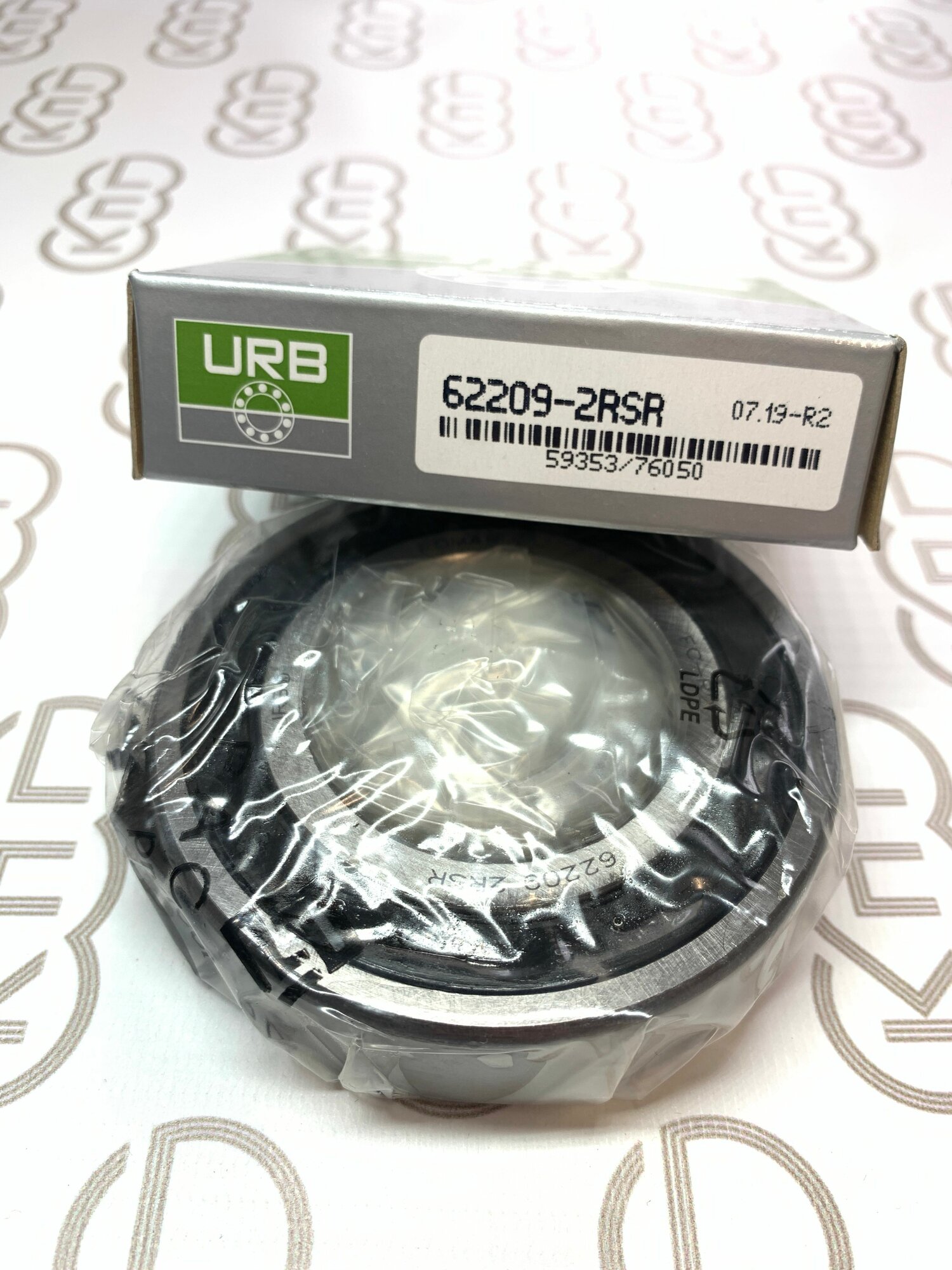 Подшипник URB 62209 2RSR 45*85*23 мм аналог 180509