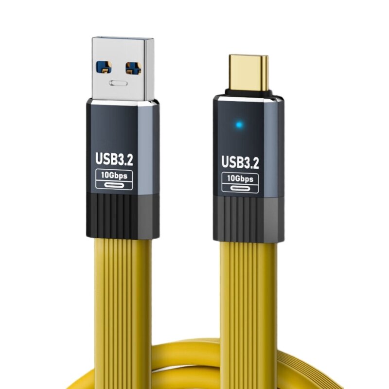 Кабель для передачи данных USB3.2 кабель для передачи данных мобильного жесткого диска-желтый-20 см