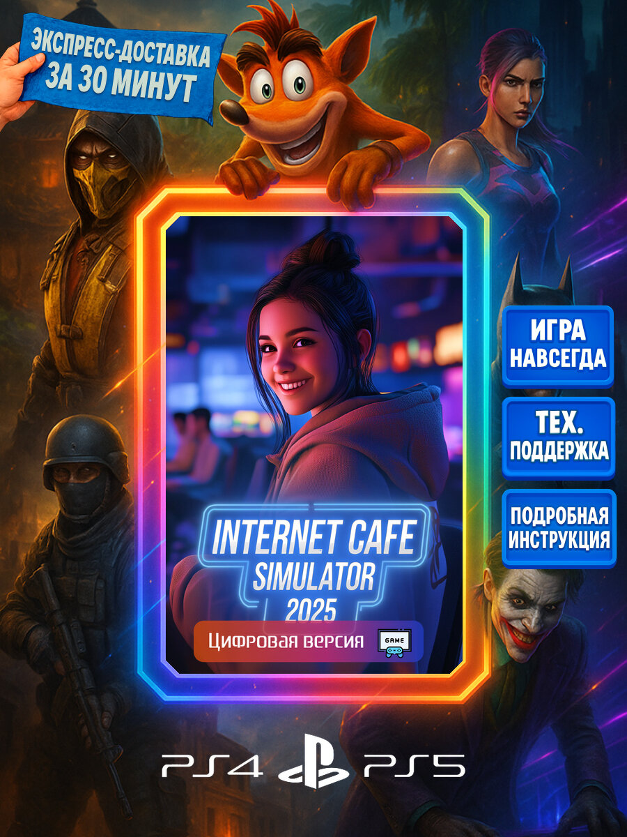Internet Cafe Simulator 2025 PS4/PS5 | Моментальная доставка | Английский язык | Симуляторы