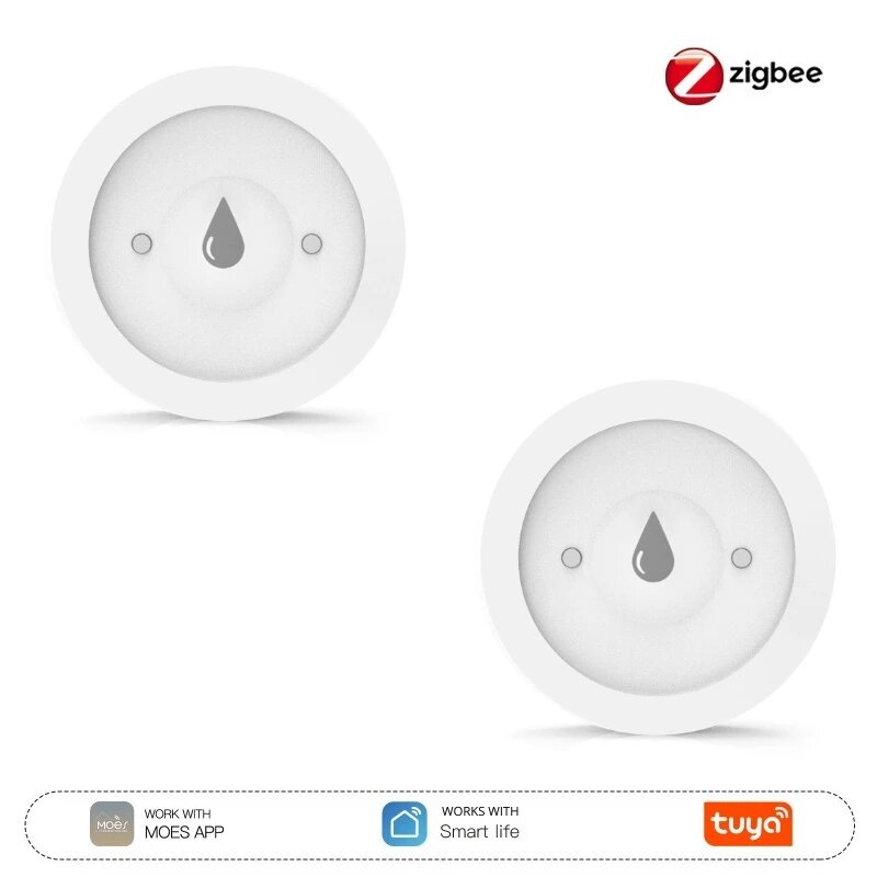 MOES Tuya ZigBee датчик протечки воды ZigBee Version 2PCS