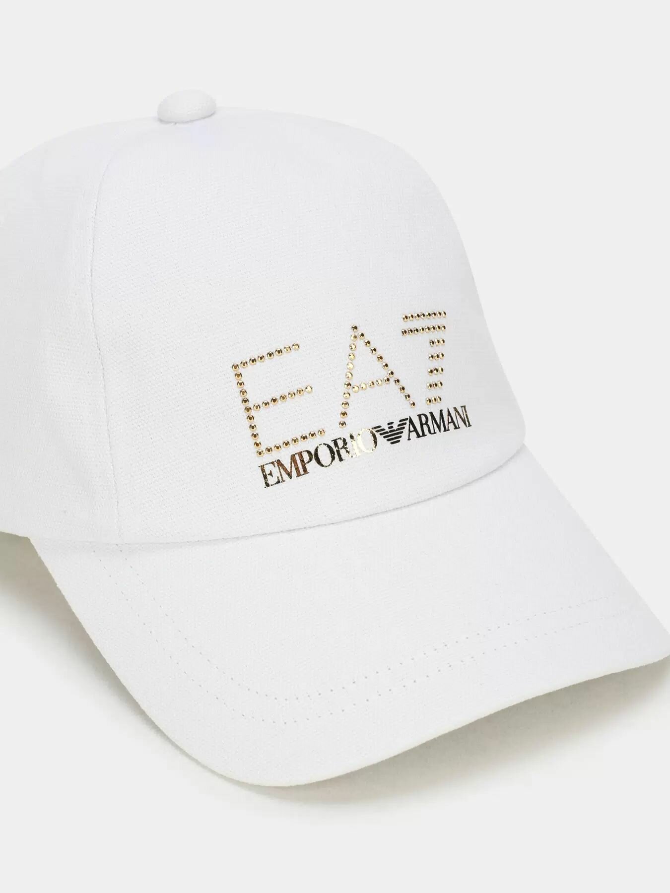 Бейсболка EA7 EMPORIO ARMANI Весна-лето 2025 для мужчин и женщин, размер OneSize, белый — фото 1