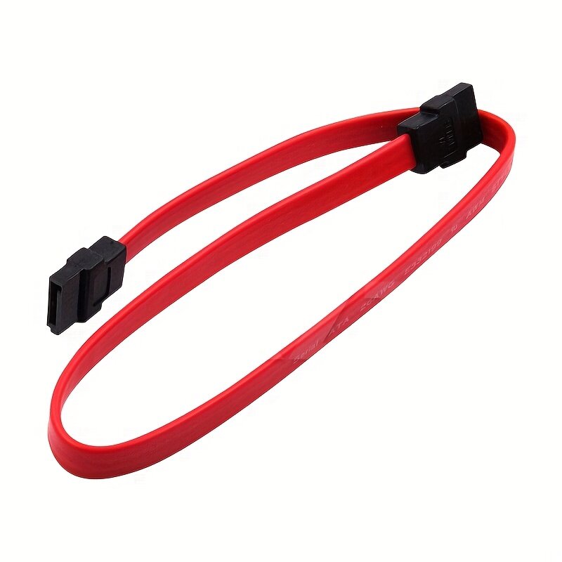 Кабель SATA II для жесткого диска, 19.69 дюйма, красный, без зажимов, 1 шт.