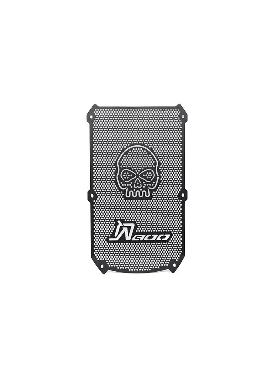 Защитная сетка радиатора для мотоцикла QJ Qianjiang Flash 600, черная рама с узором черепа