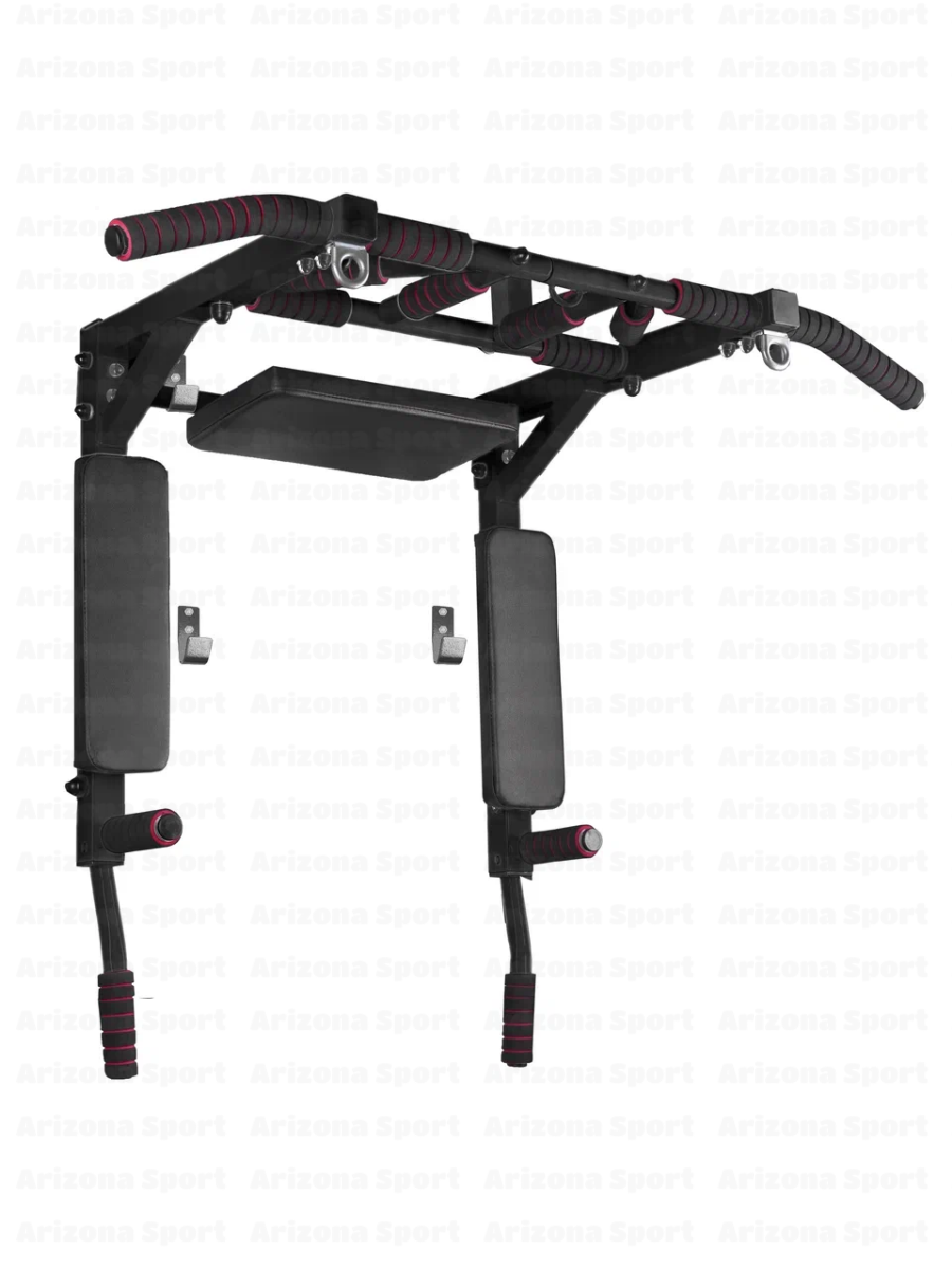 Турник черный с черными подушками/ручками