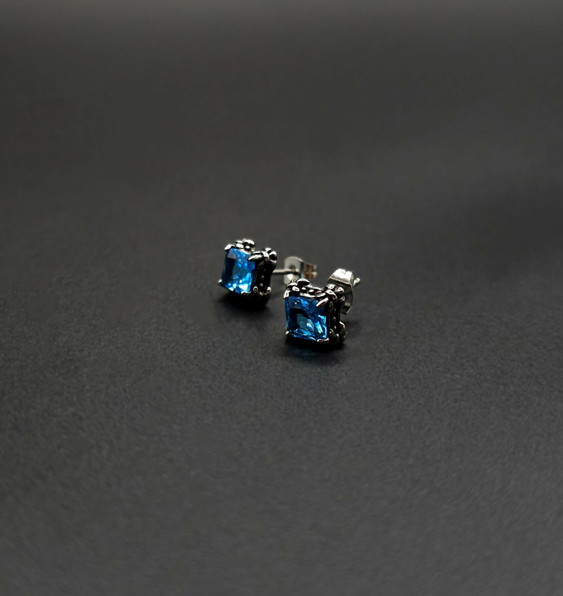 Комплект серег, циркон, фианит, металл, кристаллы Swarovski