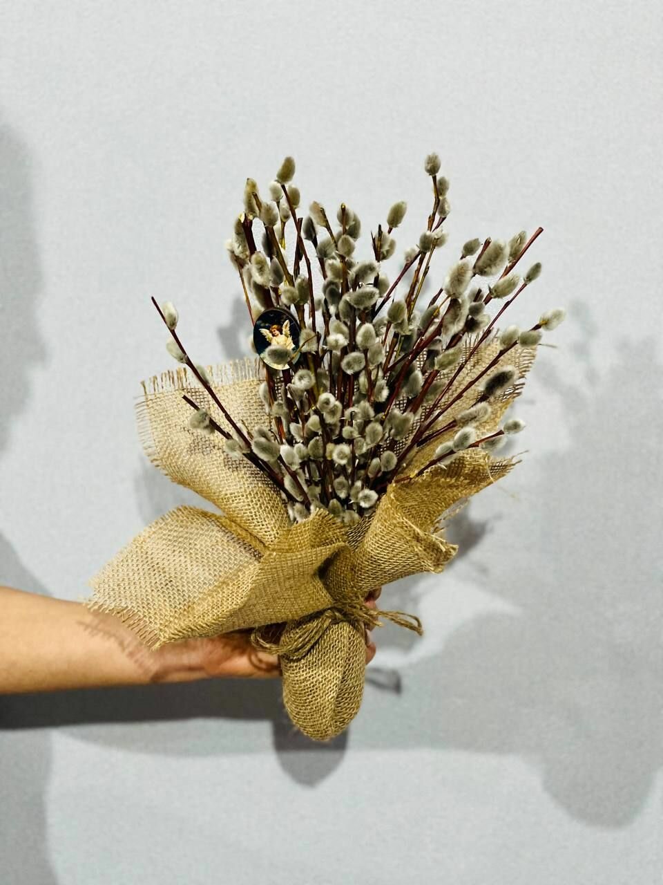 Верба живая 51шт / Вербный букет / Пасхальная композиция