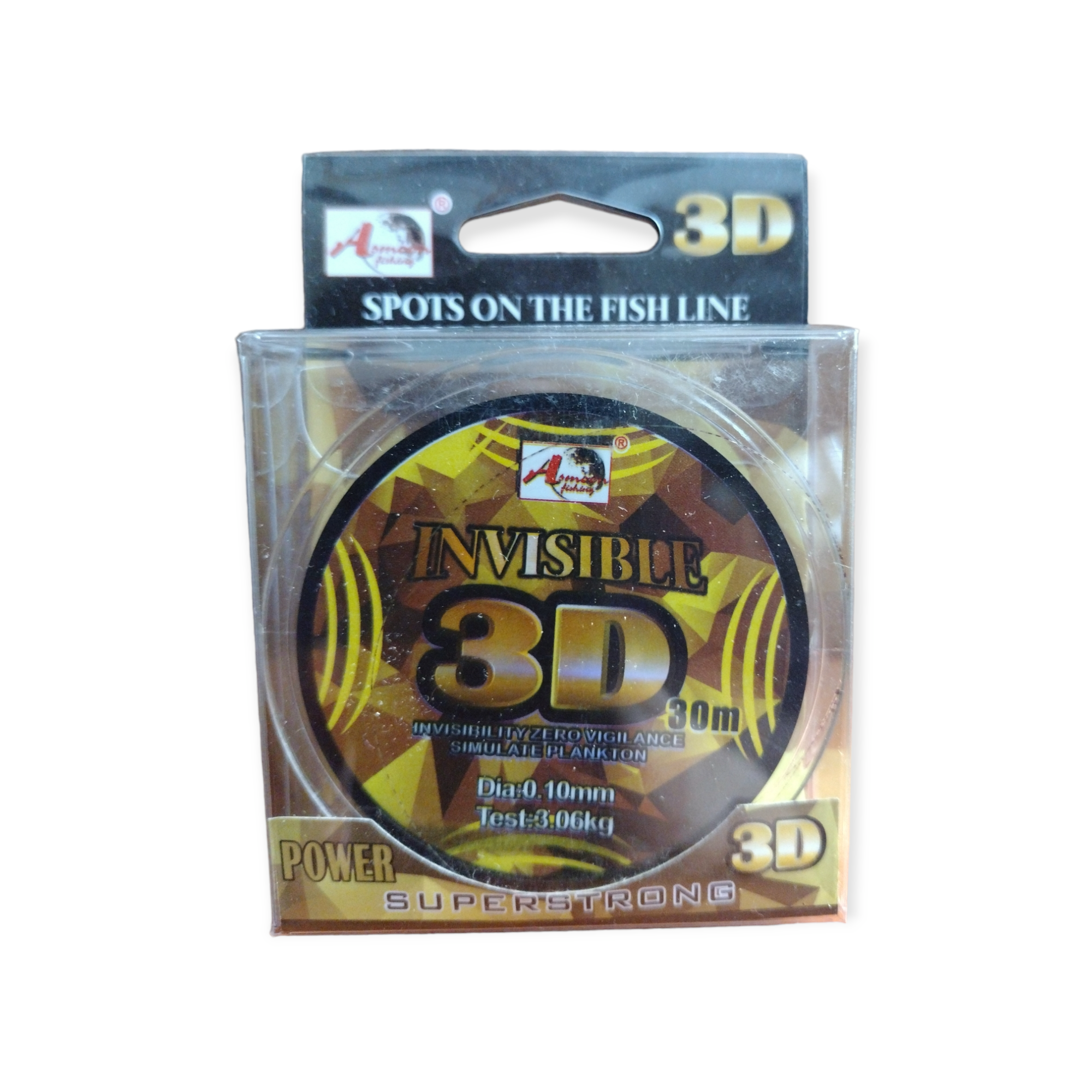 Леска-INVISIBLE-3D-Line-0.1mm-3.06kg-30m