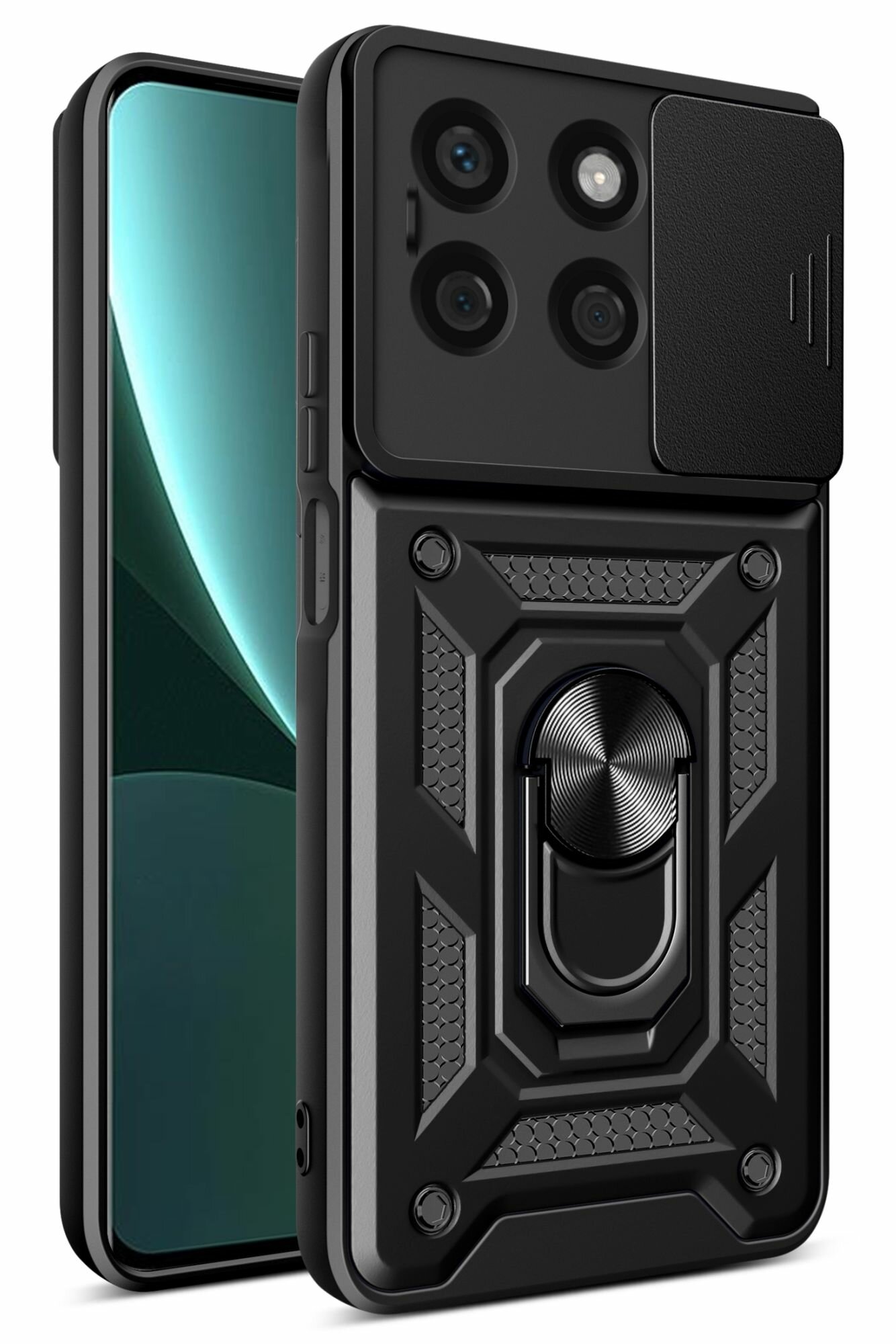 Чехол противоударный armors для Honor X8B / Хонор Х8В с защитой камеры (Черный)