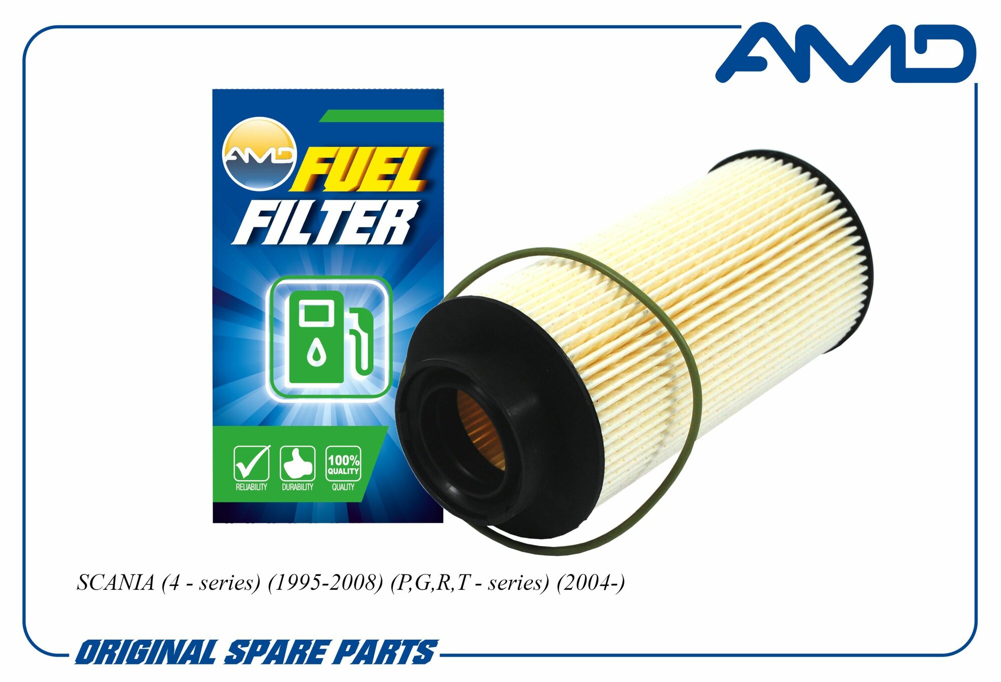 Фильтр топливный 1873018 AMD. FF331 для SCANIA 4 - series 1995-2008 P, G, R, T - series 2004-