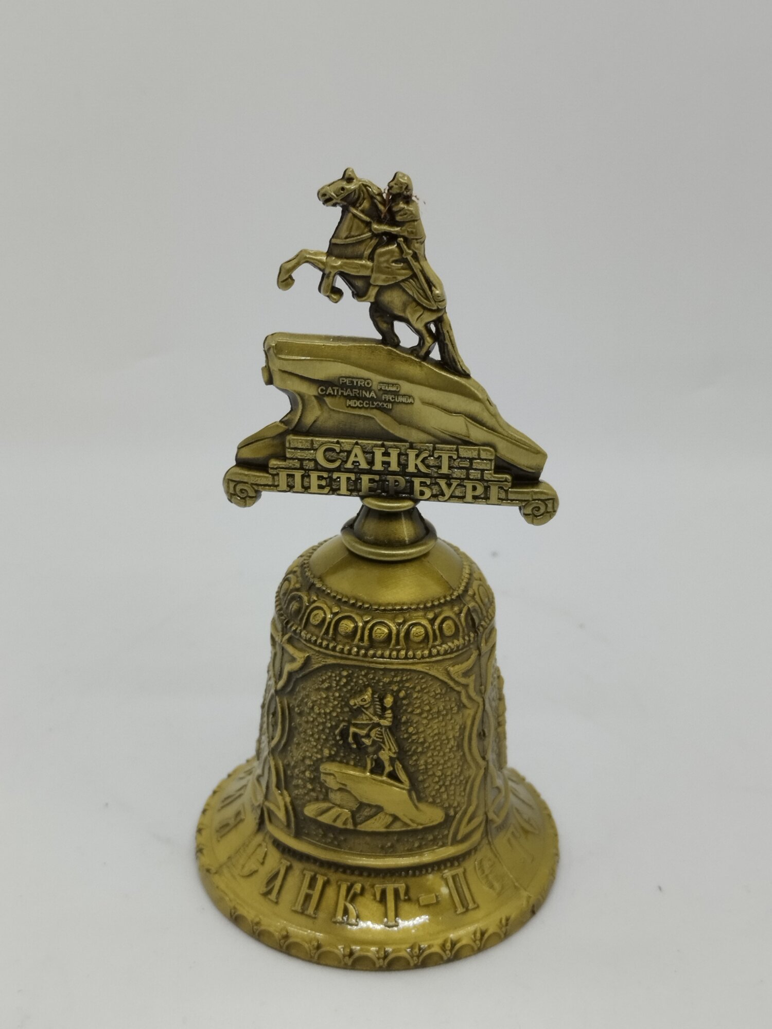 Колокольчик "Медный Всадник , бронза