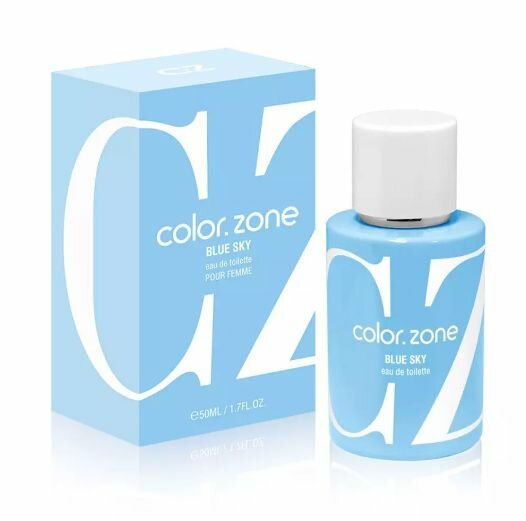Туалетная вода Поли Парфюм Color Zone BLUE SKY 50ml (аромат Wood Sage & Sea) для женщин