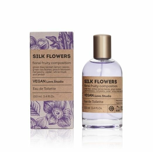Туалетная вода Today Parfum Vegan Love Studio 100ml SILK FLOWERS (аромат Eclat) для женщин