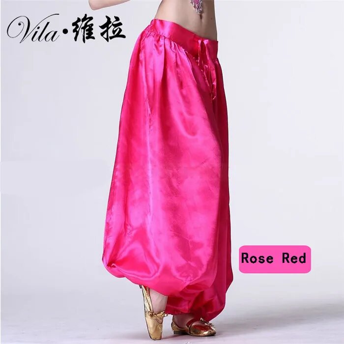 Vila&Yomi Этнические шаровары для танца живота Розовый, Родо