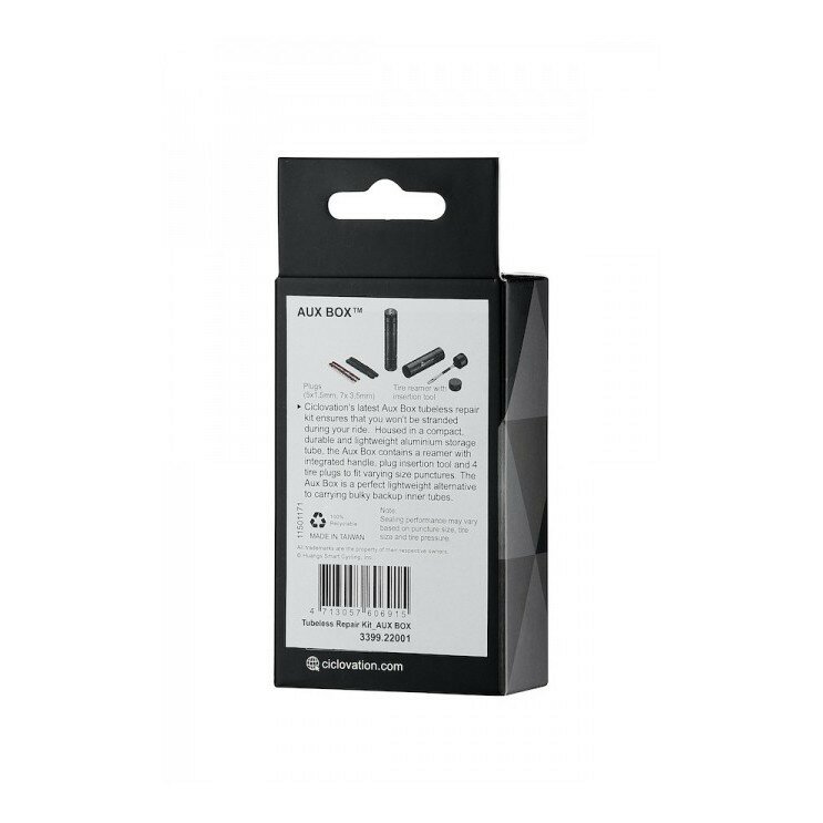 Ремкомплект для покрышек Ciclovation Aux Box Tubeless Repair Kit Black