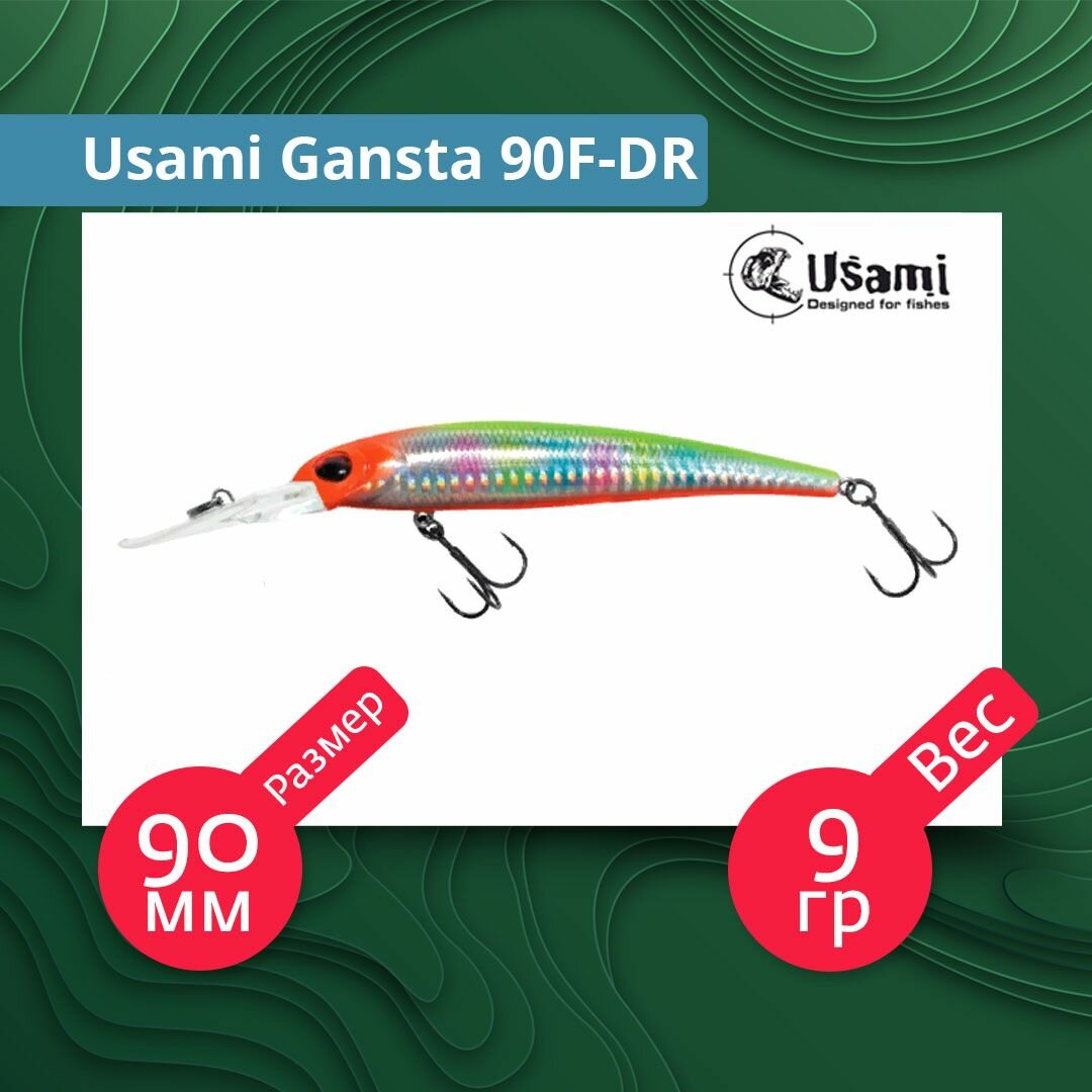 Воблер для рыбалки Usami Gansta 90F-DR цвет 611