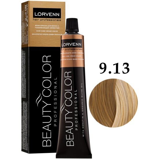 Краска для волос Lorvenn Beauty Color Professional, тон 9.13