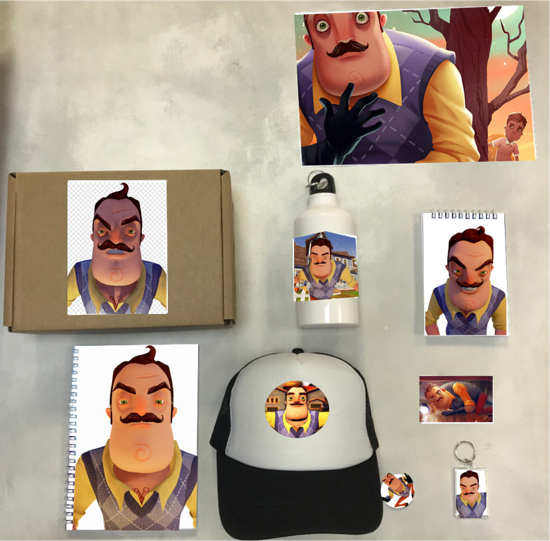 Бокс Привет Сосед, Hello Neighbor №2, товары с вашими картинками