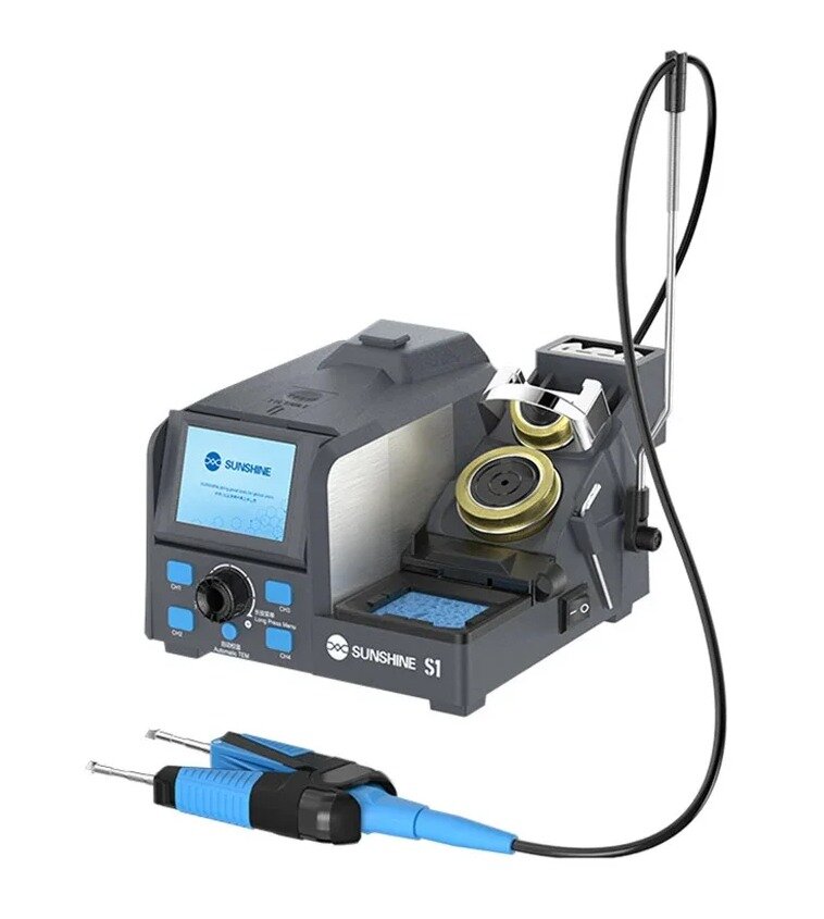 Паяльная станция SUNSHINE S1 - ручка термо-пинцет, для выпайки (жала C120)