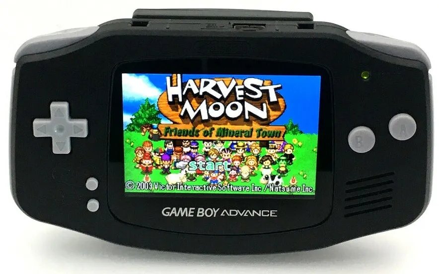 Портативная игровая приставка Game Boy Advance Black Черный (AGB-001) + картридж