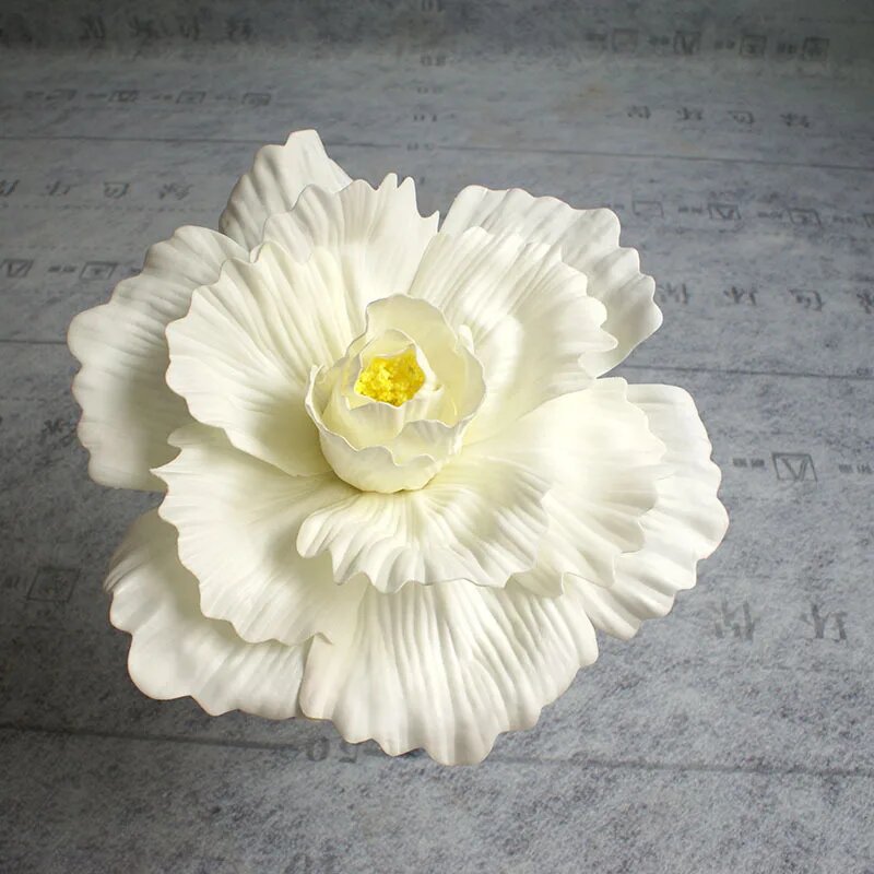 Гигантская искусственная роза из ПЭ 80 см Белый, 40CM, White 2