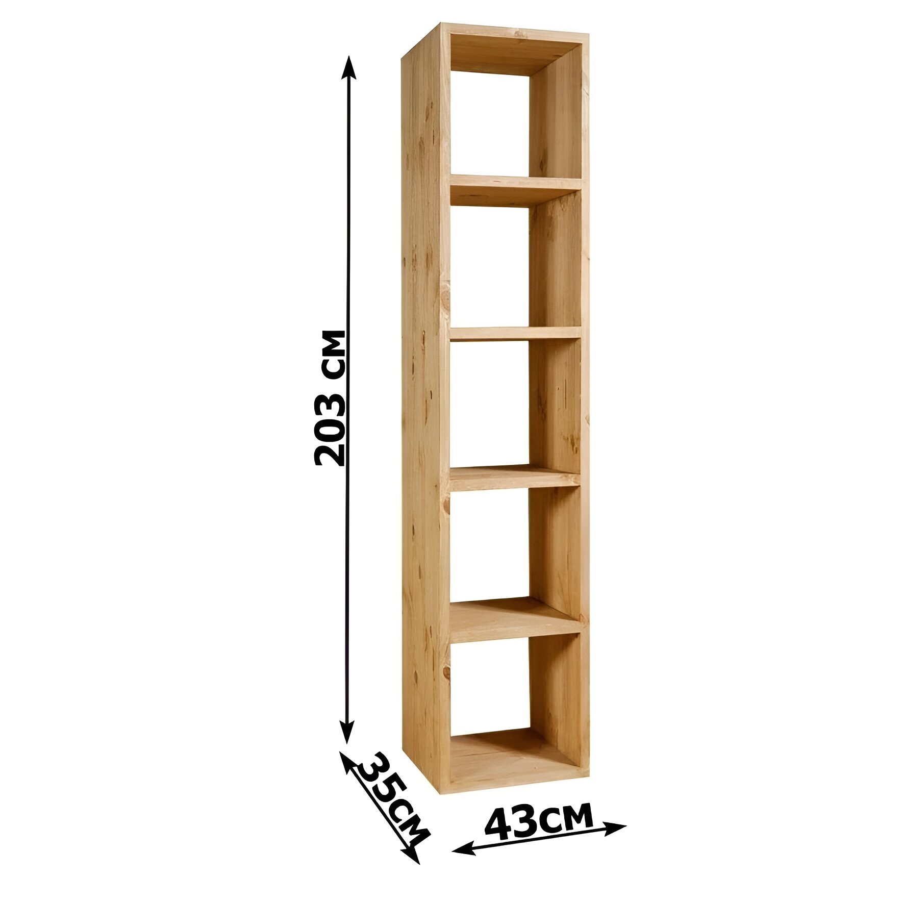 KCC5 Стеллаж куб 5 секции Прованс Старение/Воск 43х35х203 см