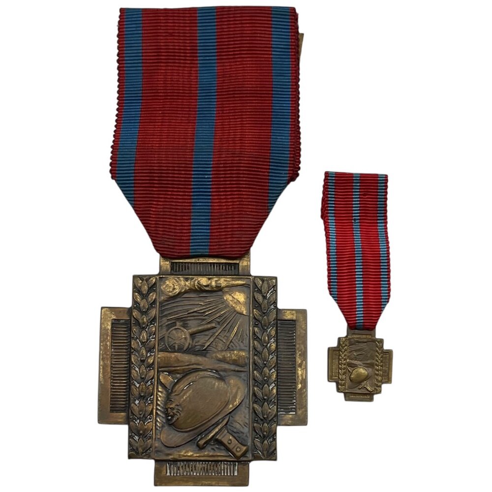 Бельгия, огненный крест с фрачным знаком 1914-1918, 1934 г.