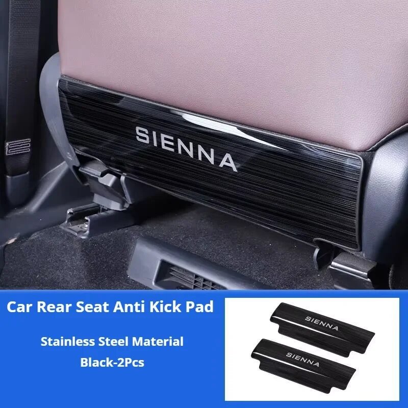 Для Toyota Sienna XL40 4th 2021 2022 Refit Автомобильный интерьер заднее сиденье анти-ударная Black