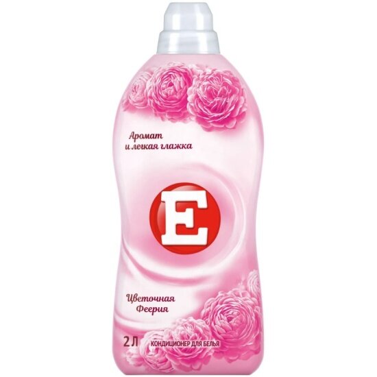 Кондиционер-ополаскиватель для белья "e" Е Цветочная феерия, 2 л