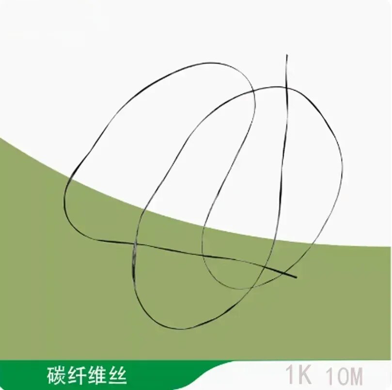 Проводящая нагревательная нить из углеродного волокна 3800Mpa 10 м 1K 10M