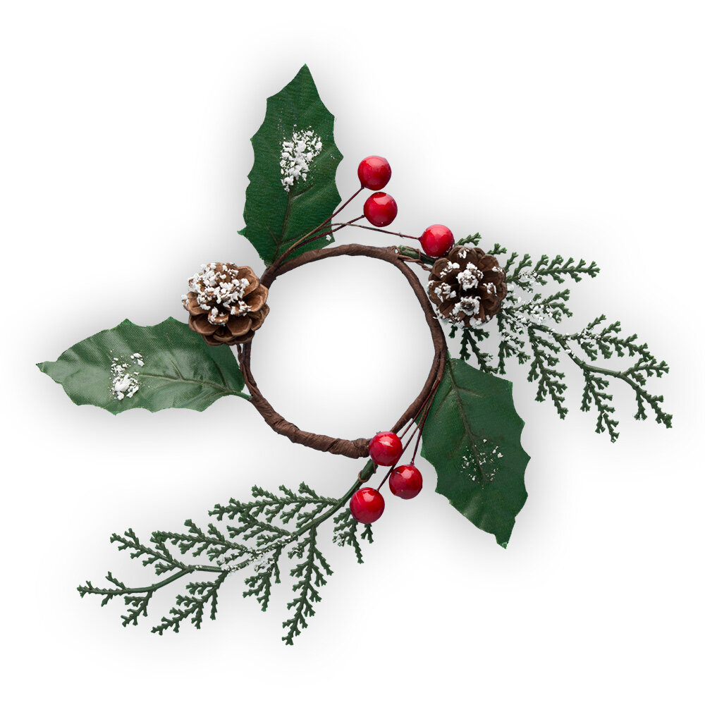 Blumentag WDF-01-TP11 Декоративный венок диаметром 6 см для интерьера и декора дома