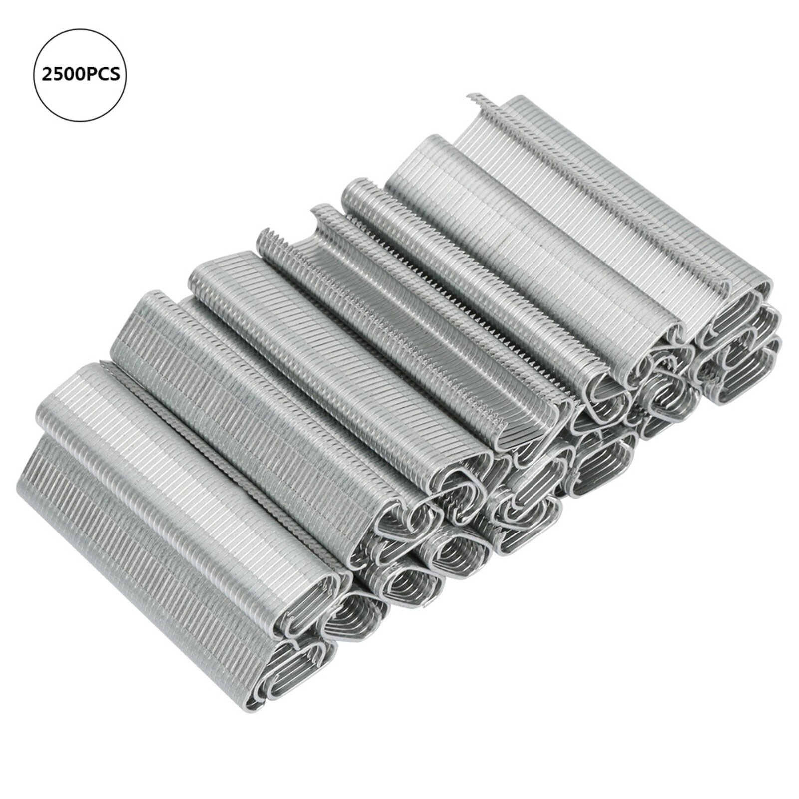 Набор гвоздей C-образного типа 8 мм для крепления ограждений, клеток для свиней, 2500 шт, для диванных подушек и проволочных клеток. Прочные.