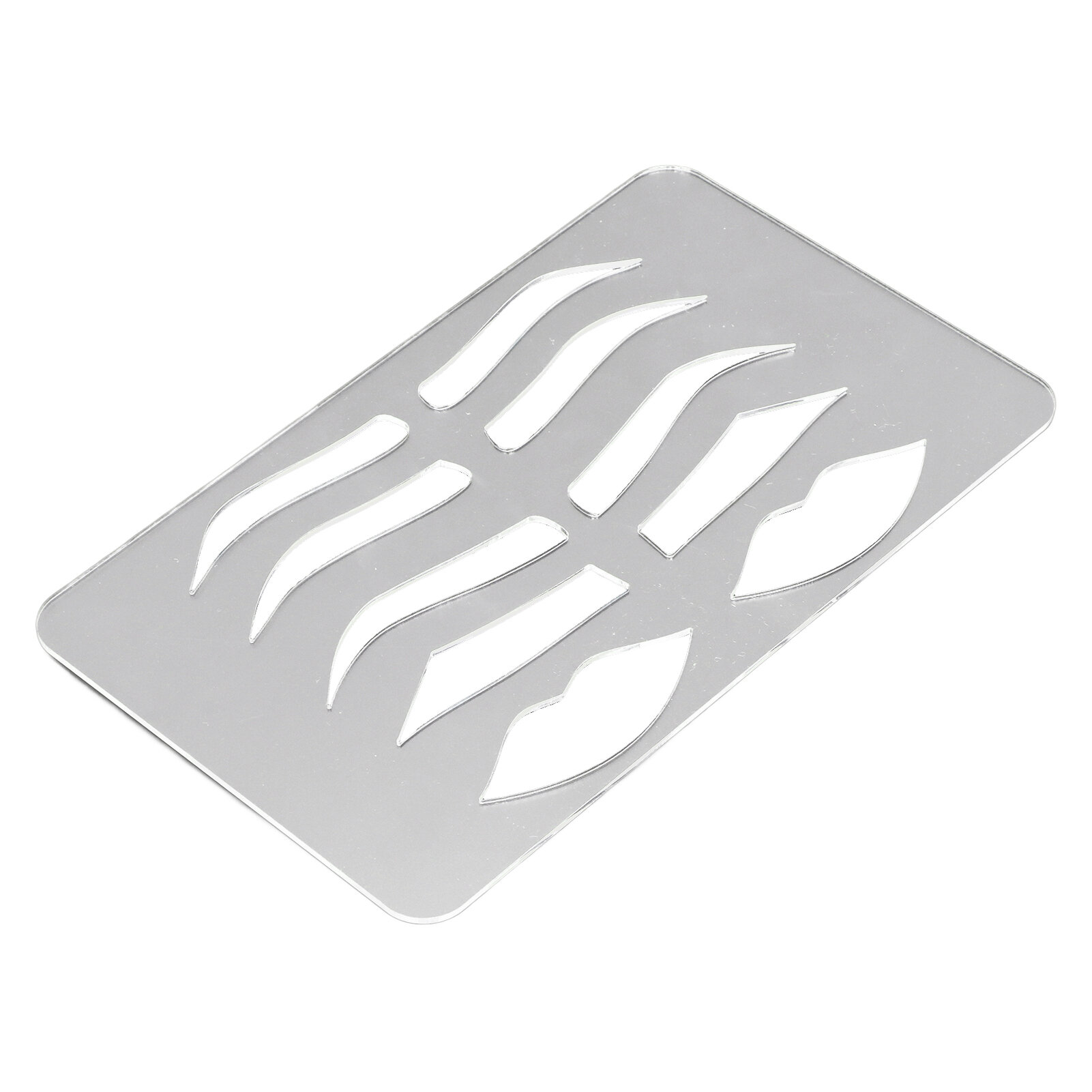 Трафарет для бровей и губ, многоразовый шаблон для макияжа для начинающих, шаблон для бровей и губ, принадлежности для микроблейдинга для мужчин и женщин